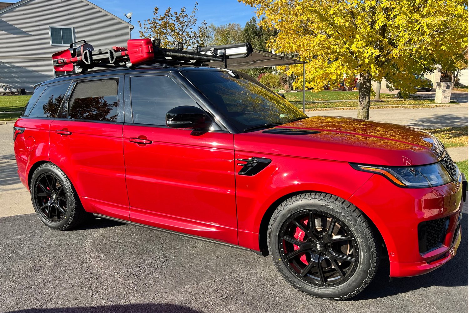 Mantra Wheels for Land Rover Range Rover Sport Red Knighthawk Gloss ...
