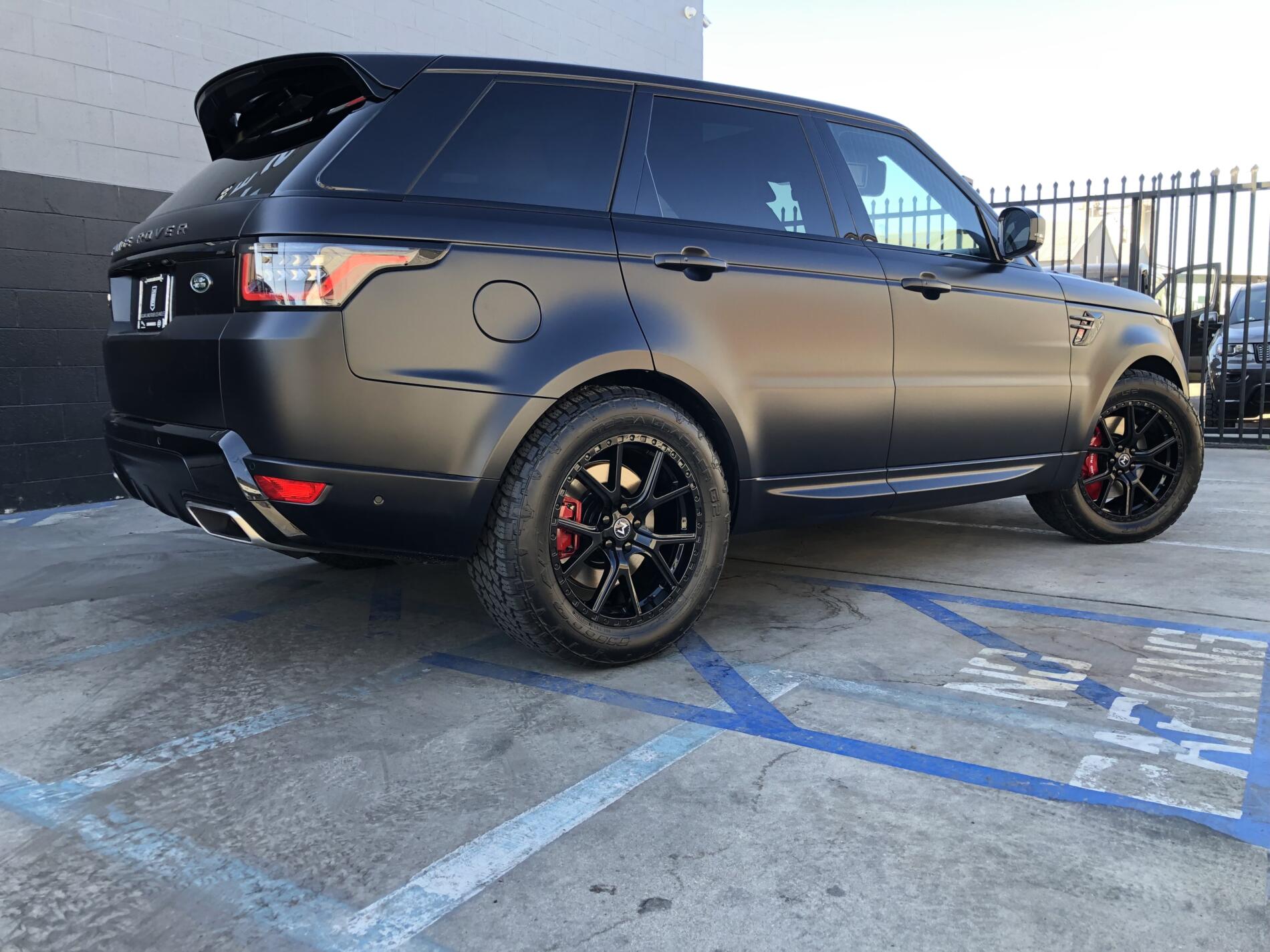 Mantra Wheels for Land Rover Range Rover Sport Matte Black Knighthawk ...